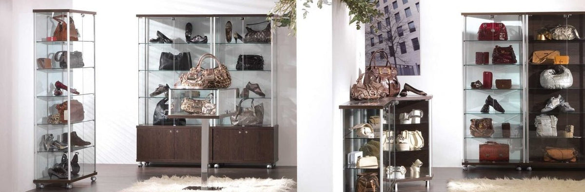 Glass Display Cabinets and Glass Tower Showcases | UK Delivery